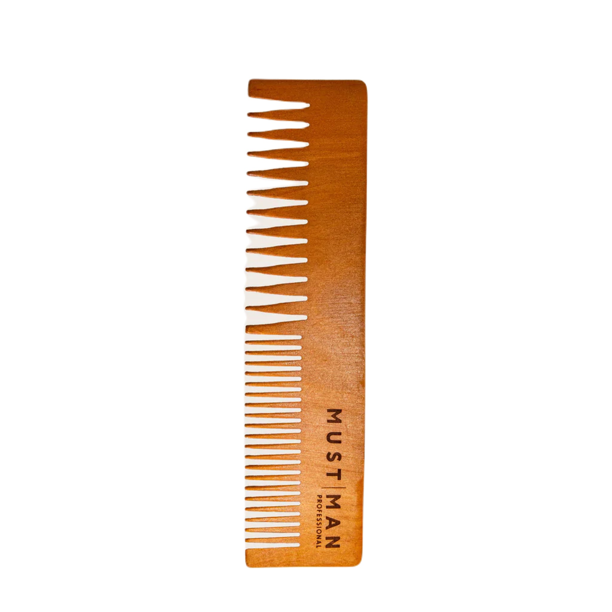 Must Man Must Man Styling Hero Peach Wood Comb – Boutique Skin Envie